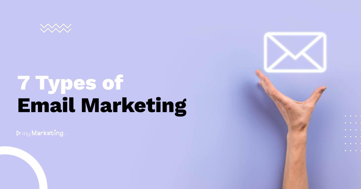 7 Types of Email Marketing Infographic | myMarketing